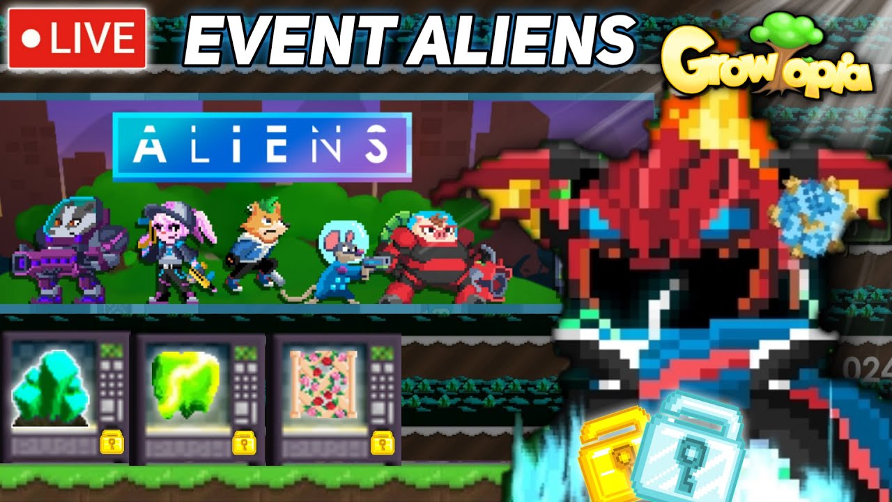 EVENT ALIENS, GACHA LAGE ? - Live Growtopia #growtopia - YouTube