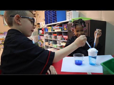 Lawton Public Schools: Almor West Kindergarten Science Experiment - YouTube