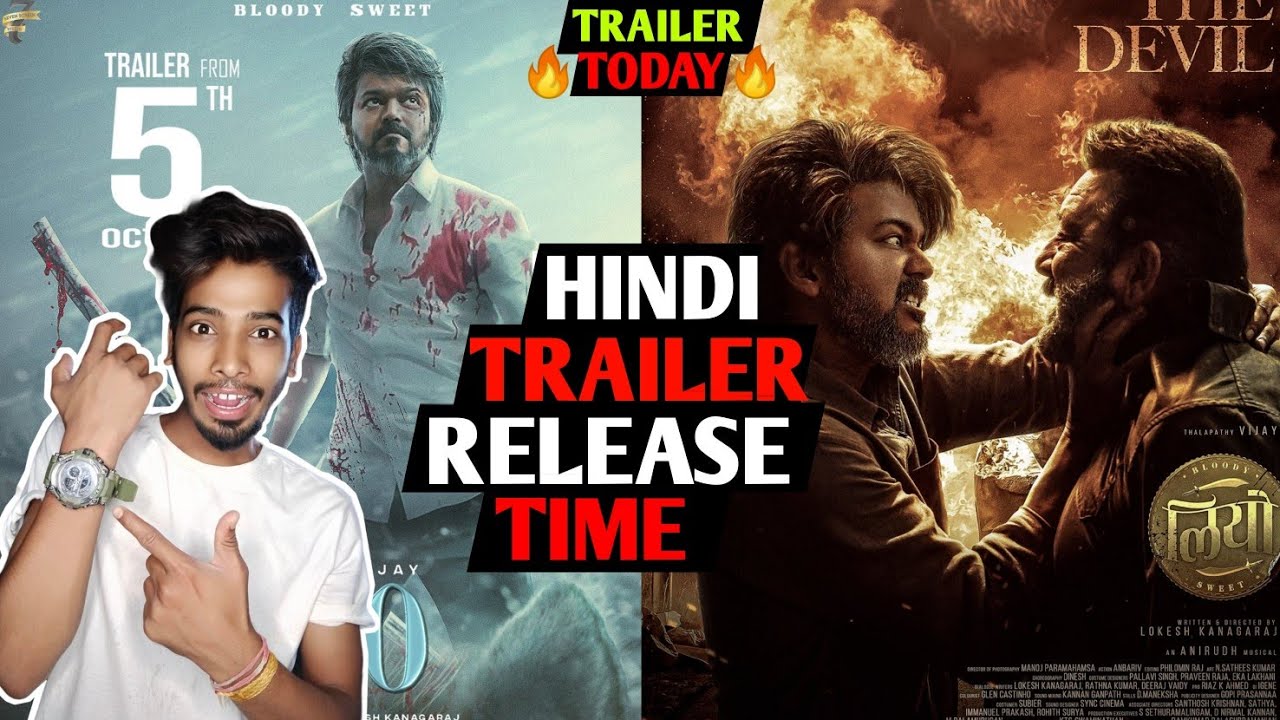 Leo Hindi Trailer Release Time | Leo Official HindiTrailer Exact ...