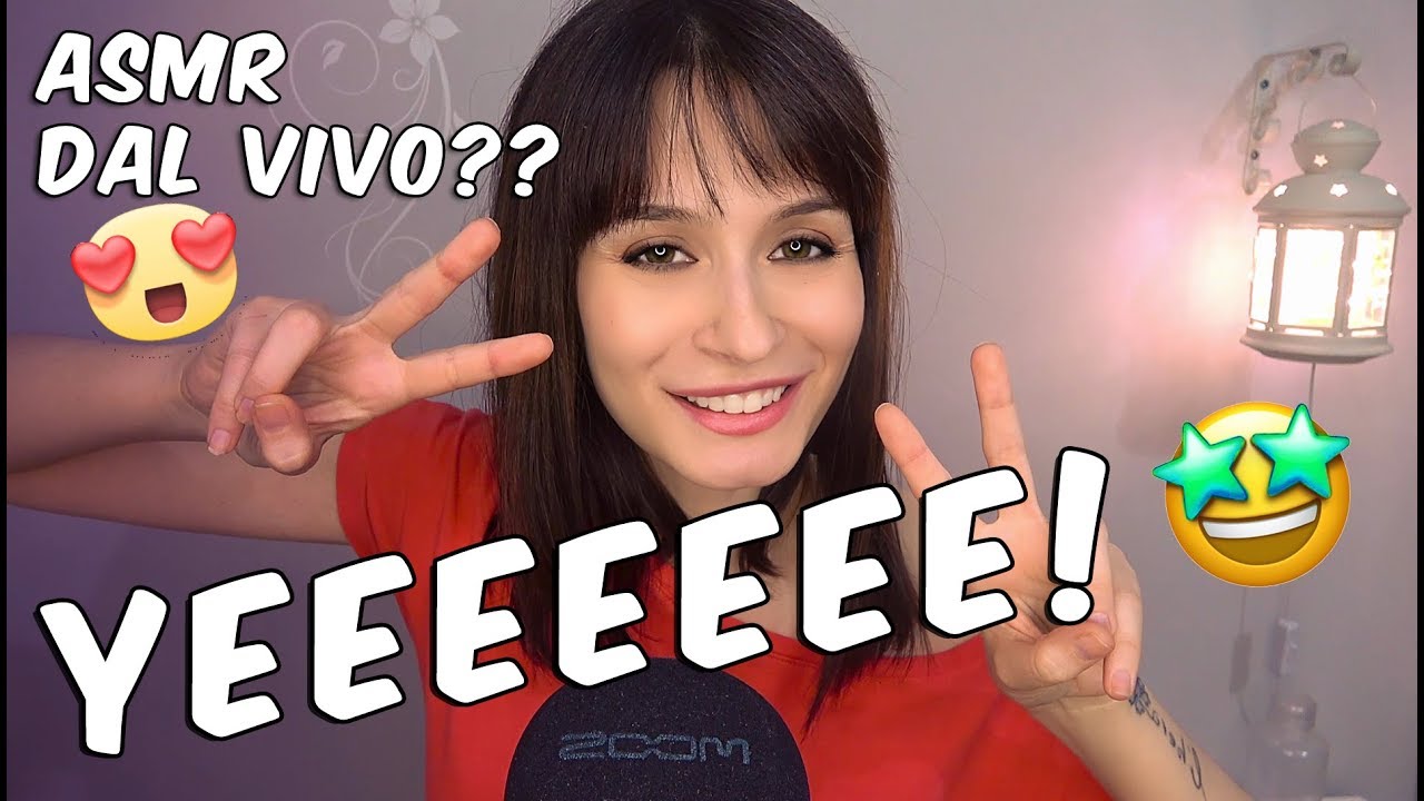 ASMR DAL VIVO??? 😱 FACCIAMO IL PRIMO EVENTO ASMR LIVE IN ITALIA! OMG ...
