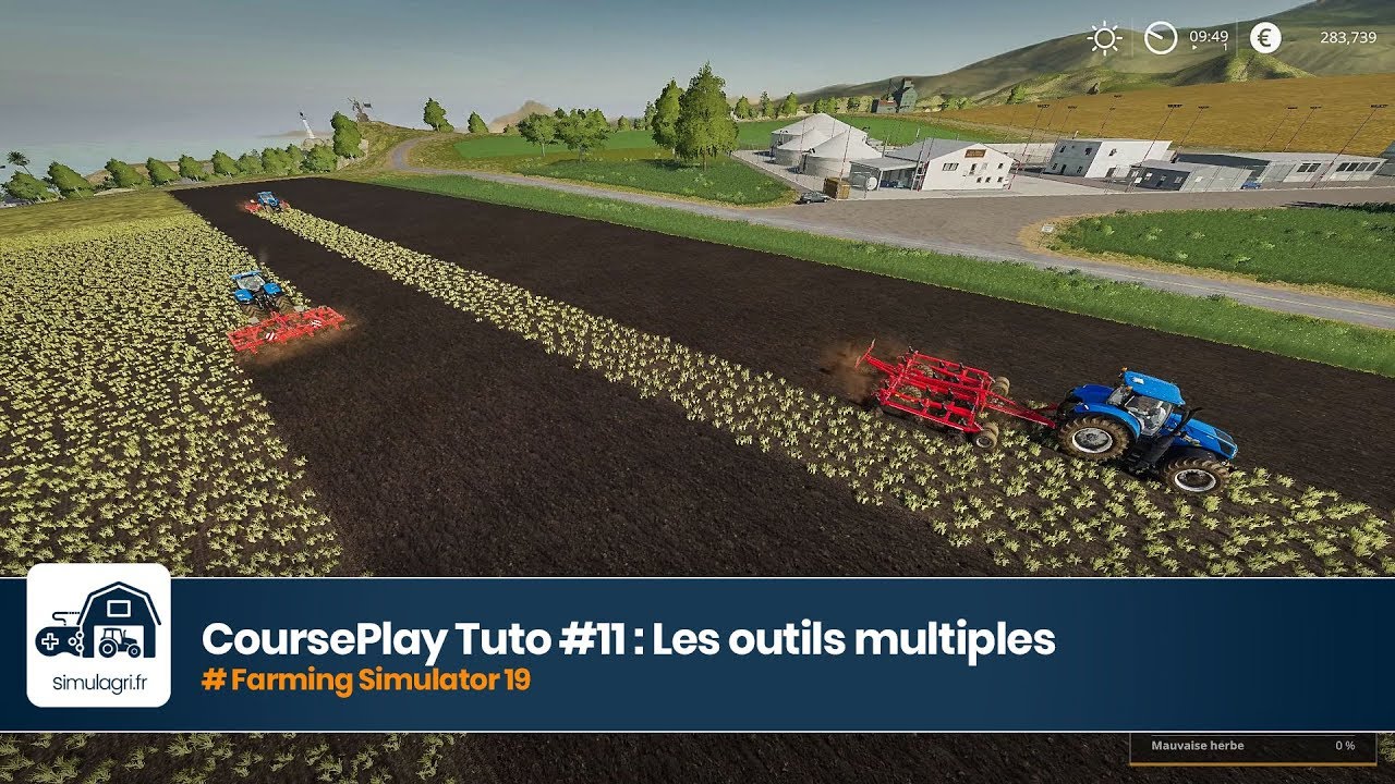 CoursePlay FS19 Tuto #11 : Les outils multiples - YouTube