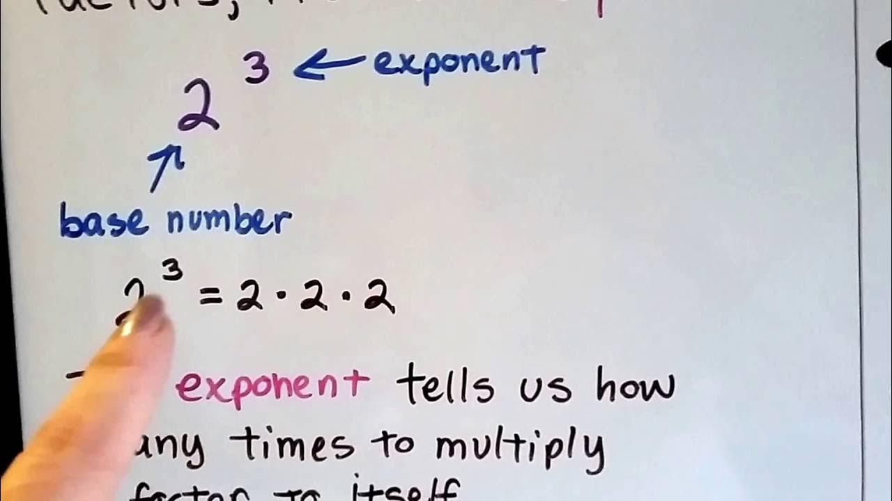 Algebra I #1.3a, Using Exponents and Exponential Notation - YouTube