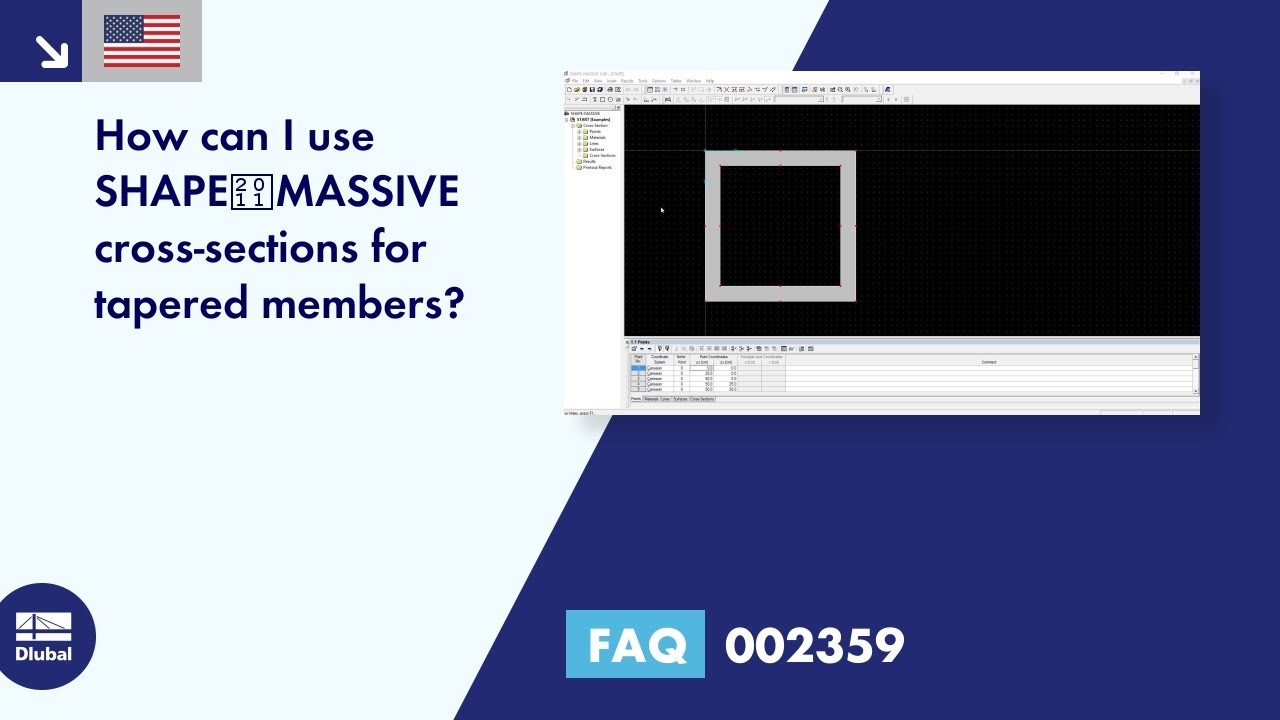FAQ 002359 | How can I use SHAPE-MASSIVE cross-sections for tapered ...