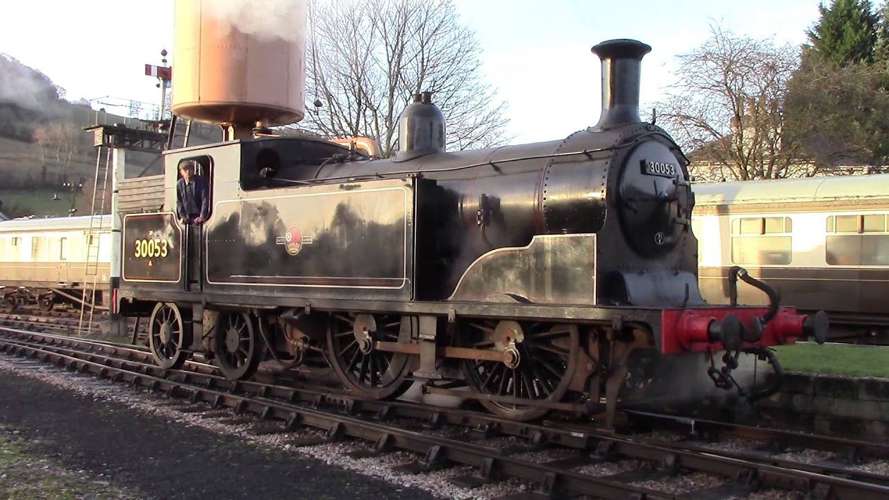 Guest locomotive Class M7 0-4-4T 30053 at South Devon Railway. 220214 ...