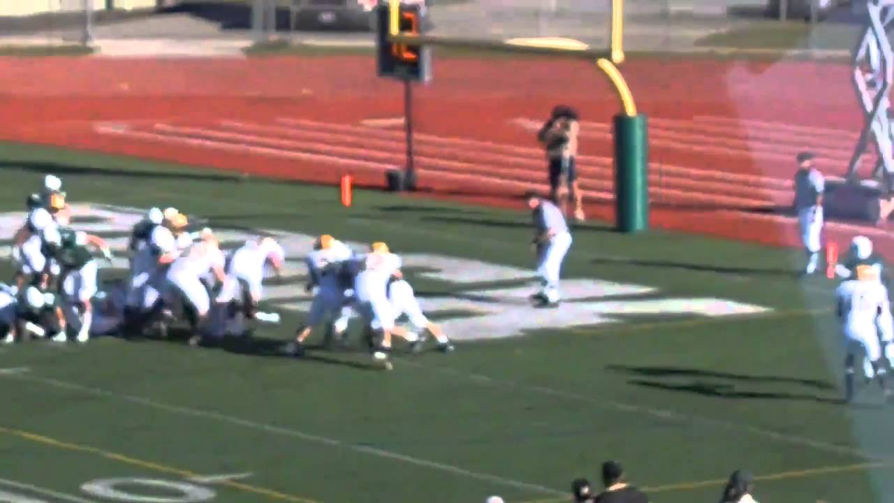 Anthony Brunetti 1-yard rushing TD against Slippery Rock - YouTube