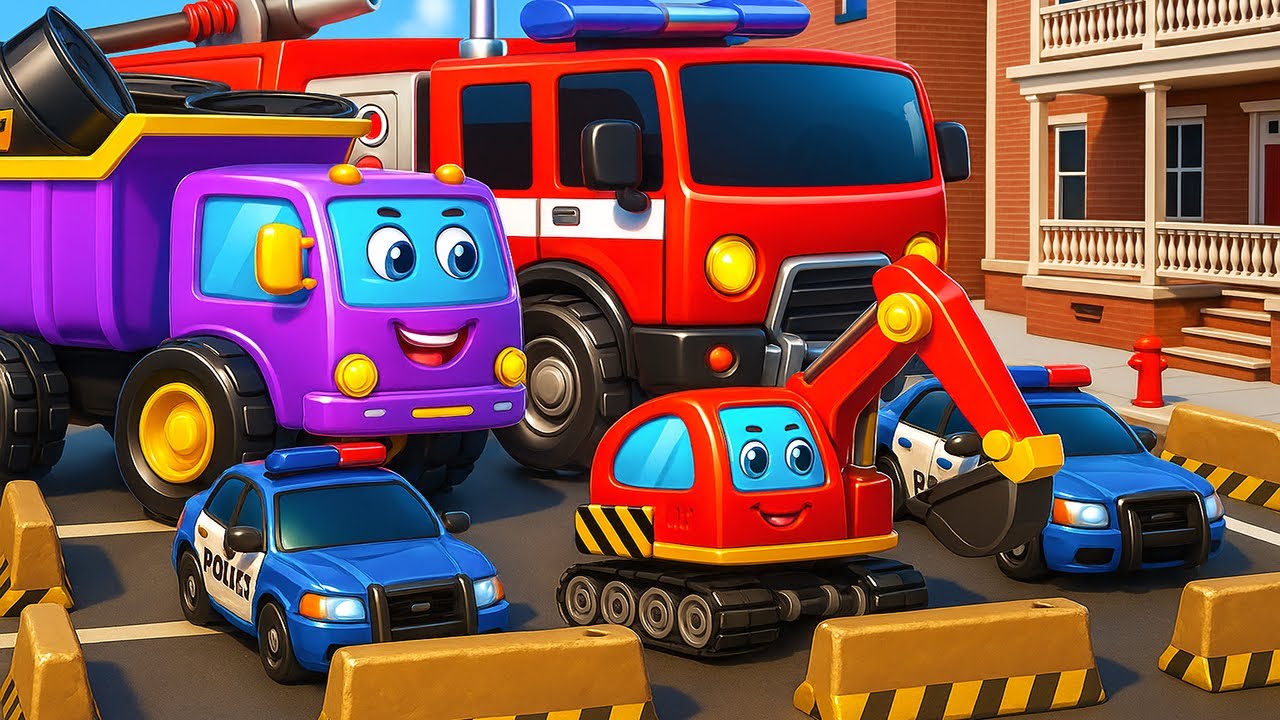 Oil Spill Emergency! Tow Trucks and Firefighters Save the Day! 🚧🔥 ...