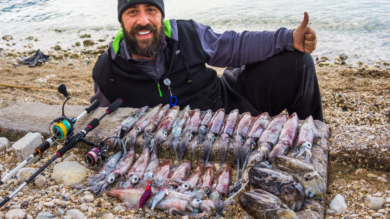 Η ΝΥΧΤΑ ΜΕ ΤΑ ΚΑΛΑΜΑΡΙΑ 🦑 EGING ΑΠΟ ΤΗΝ ΑΚΤΗ ΜΕ ΜΕΓΑΛΗ ΕΠΙΤΥΧΙΑ🏆ΒΡΗΚΑΜΕ ...