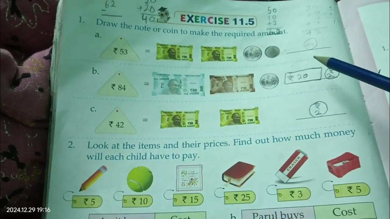 class 2 Mathematics - Money #meenakshi - YouTube