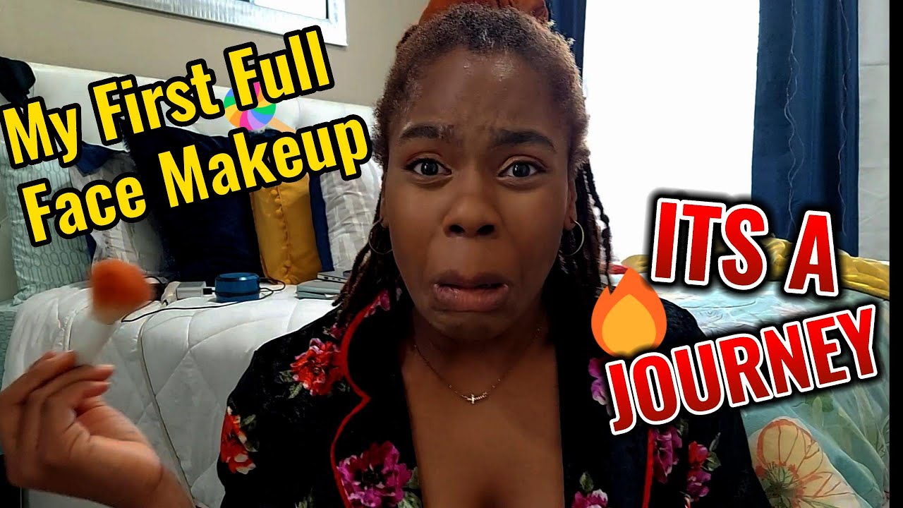 MY FIRST FULL FACE OF MAKEUP - YouTube