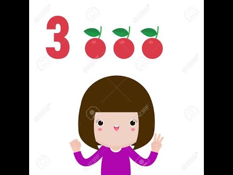 Learn how to Write Number (Three) 3 || Learn Number 3 with Rhyme ...