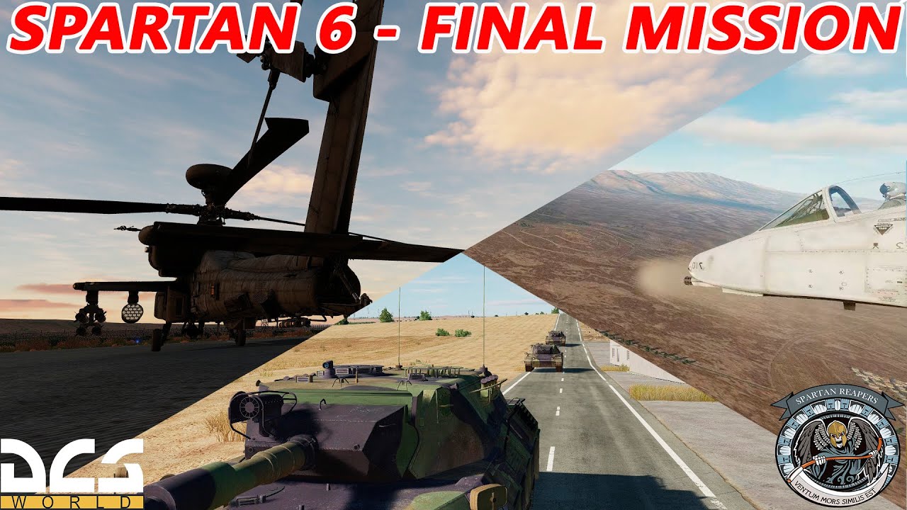 SPARTAN 6 - FINAL MISSION - NON-STOP ACTION DCS World #dcs #ah64d - YouTube