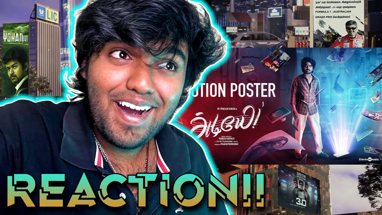 Adiyae Motion Poster | REACTION | GV Prakash | Venkat Prabhu | Justin ...