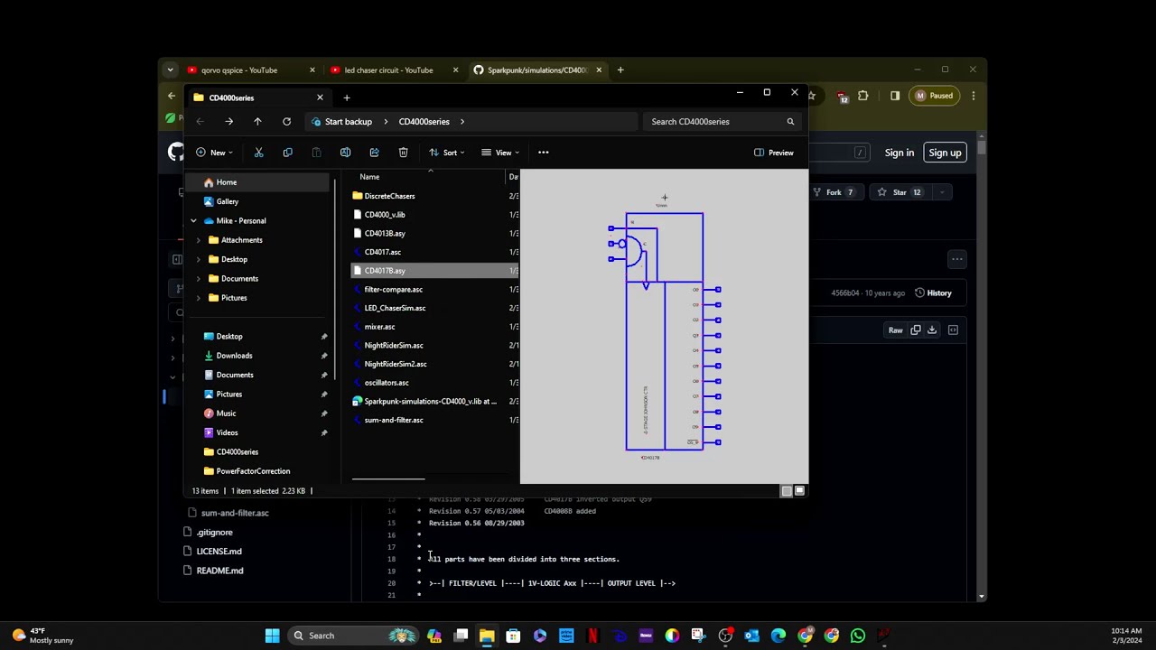 LED Chaser LTSpice Simulation - YouTube