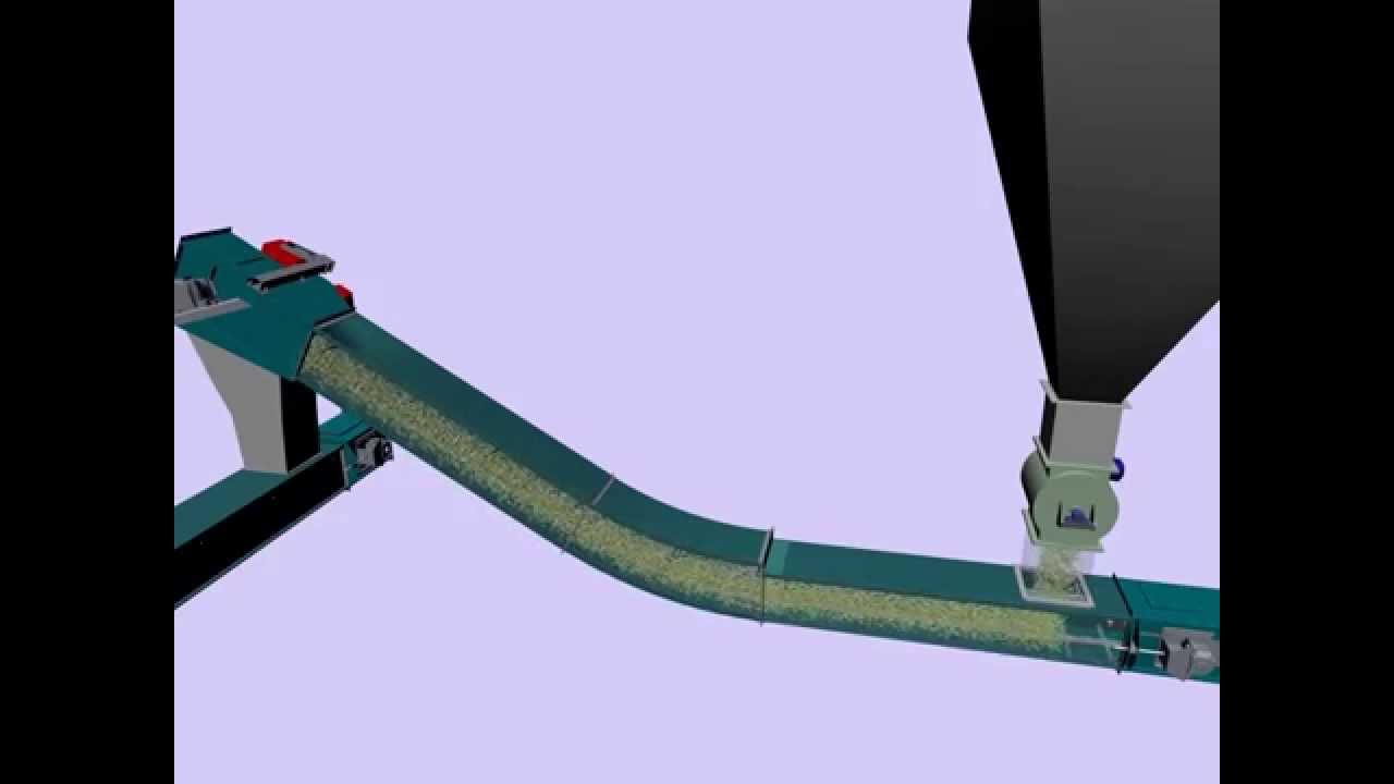 inclined Drag Chain Conveyor - YouTube
