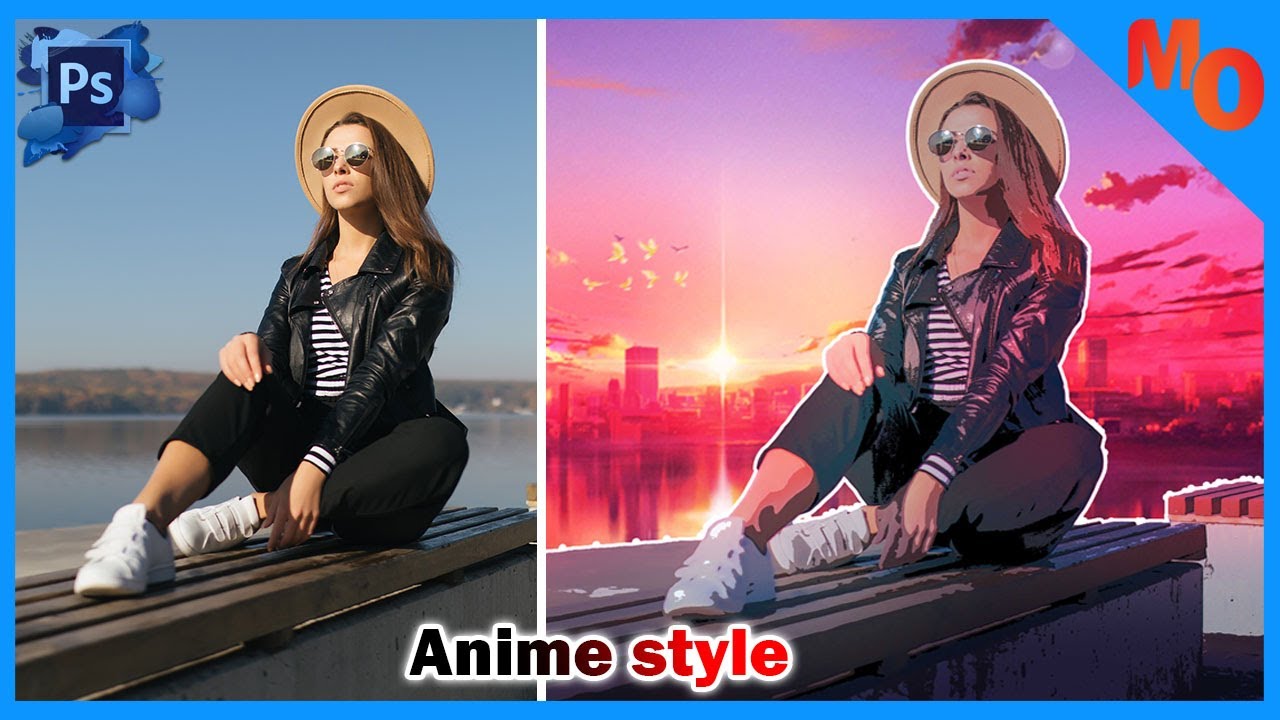 Anime Style Effect in photoshop cc 2023 Photoshop Tutorial Adobe ...