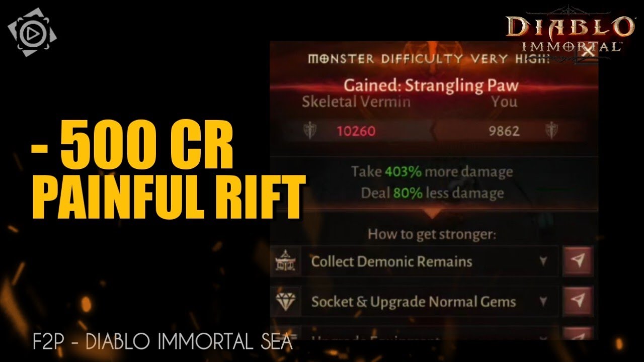 Challenge rift run with almost 500 combat rating difference!!! | F2P ...