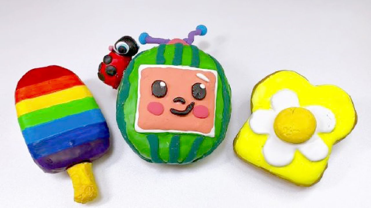 Cocomelon Brunch plaster clay cracking 코코멜론브런치 석고 점토부수기ASMR - YouTube