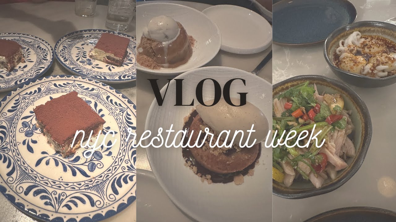 NYC Restaurant Week | Michelin, Pasta, Seafood, Dessert - YouTube