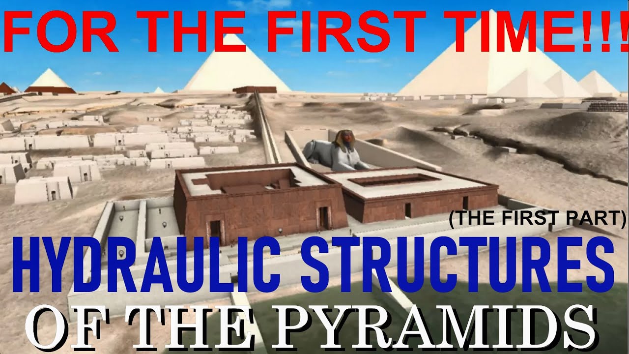 Hydraulic structures of the pyramids. The mortuary temple of the Khafre ...