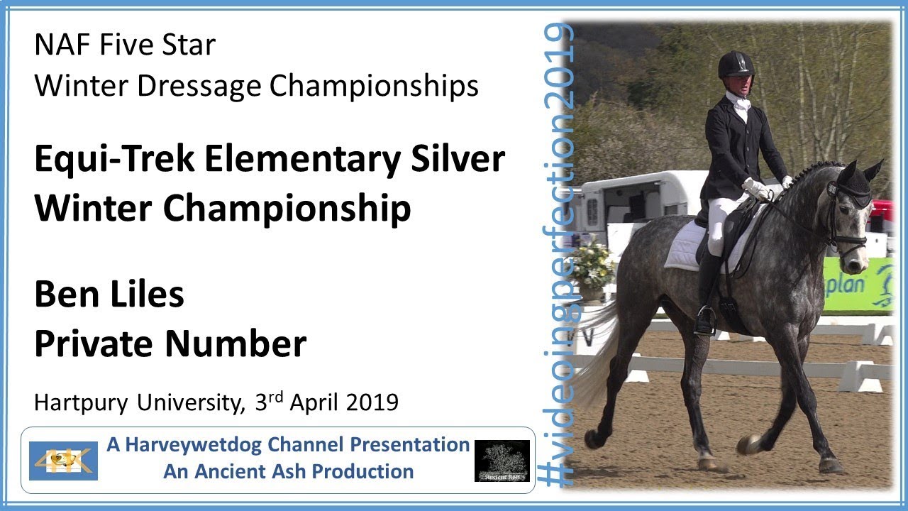NAF 5 Star Winter Dressage Championships 2019: Ben Liles - YouTube