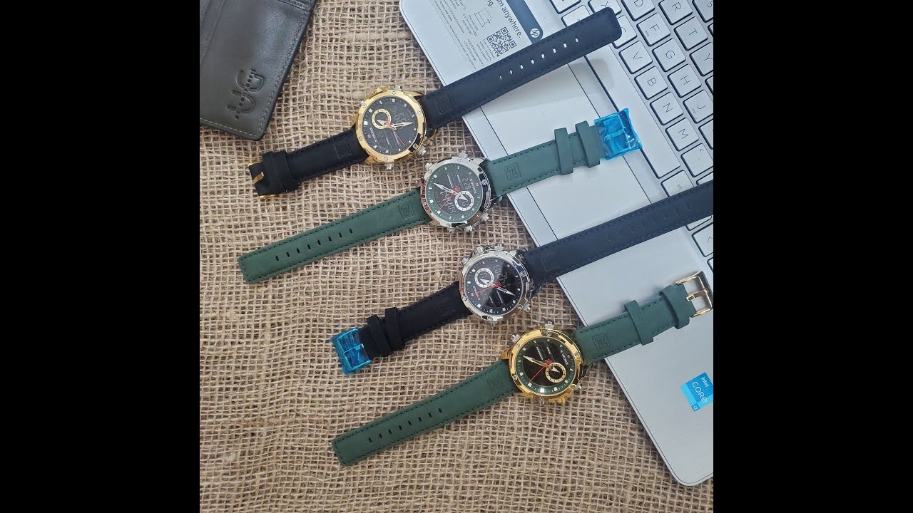 Unboxing & Reviewing Multi-functional Dual Time Watch Naviforce NF-9208 ...
