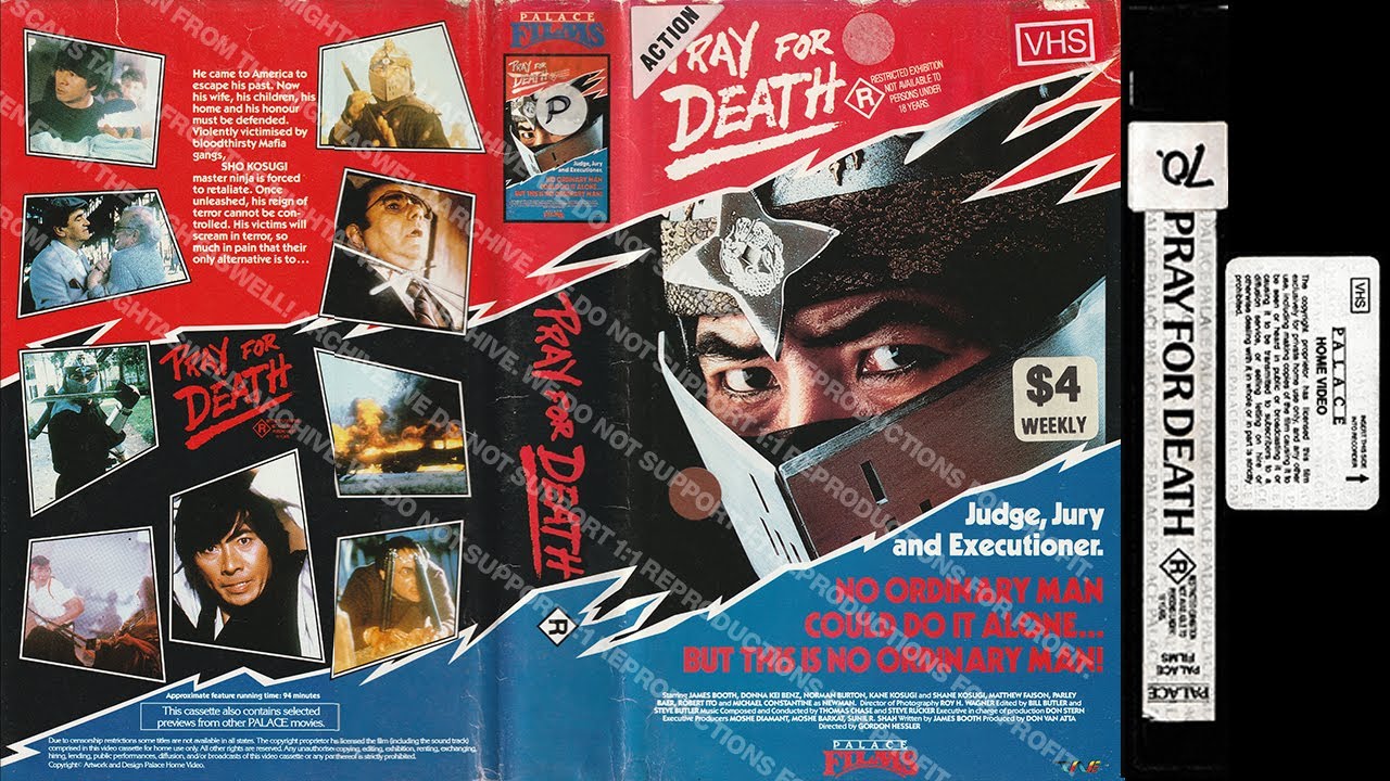 Pray For Death - (1985) Australian VHS, Palace Films / Hardware ...