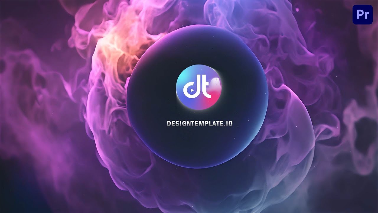 Futuristic Animated Logo with Cosmic Smoke Design - YouTube