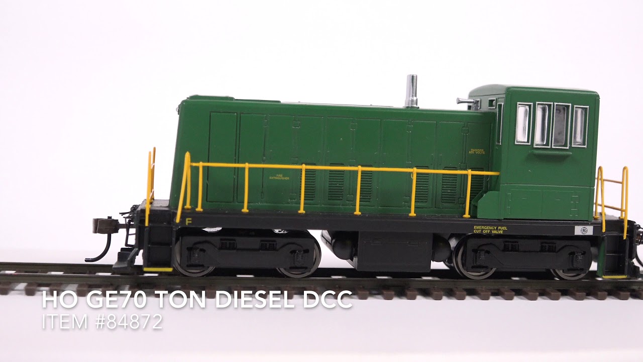 HO GE70 Ton Diesel DCC Item# 84872 - YouTube
