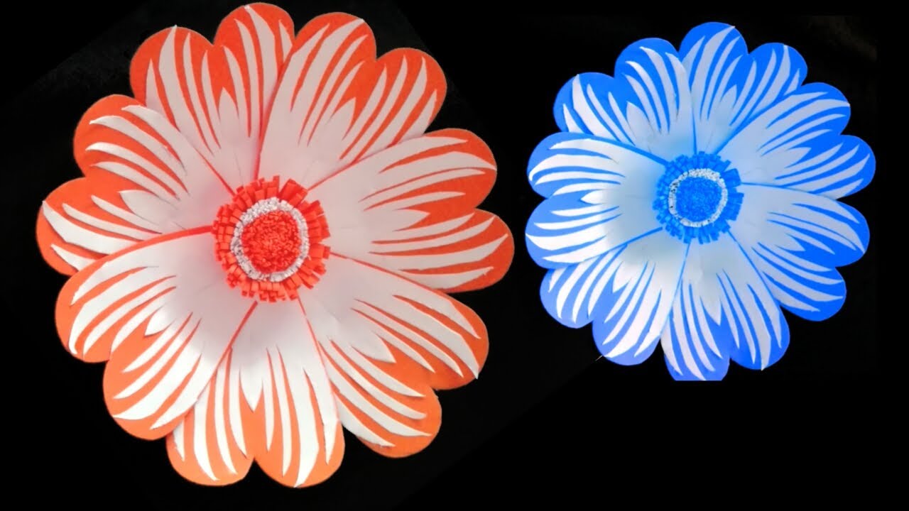 easy-flower-design-wall-hanging-idea-room-decor-diy-flower