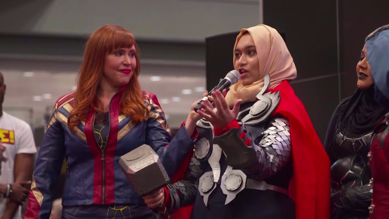 Hijab Heroes at Marvel's Becoming Cosplay Competition NYCC2018 - YouTube