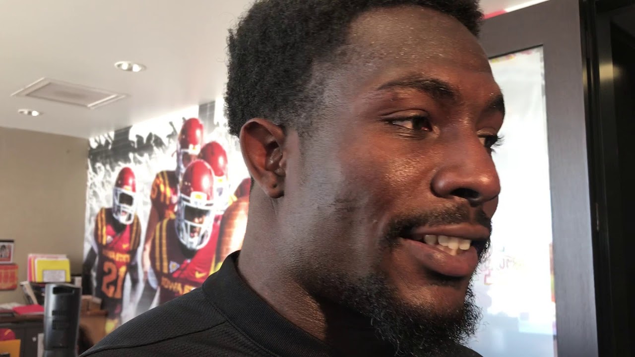 Iowa State cornerback Brian Peavy must be on his toes - YouTube