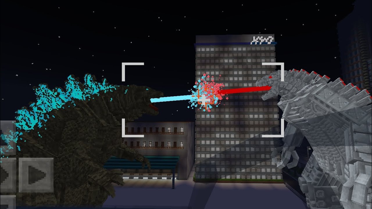 Godzilla and Kong VS Mecha-Godzilla Minecraft PE MOD - YouTube