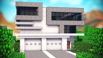 Tuto Grande Maison Moderne Facile à Faire Minecraft | Ventana Blog