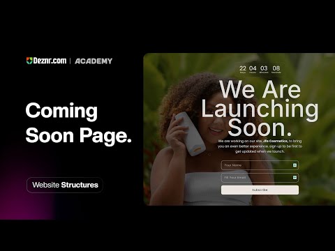 How to make a creative coming soon page in wordpress elementor