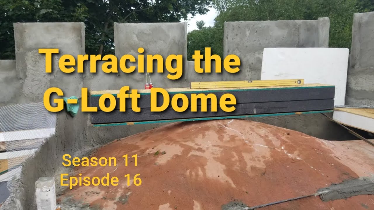 Insulating a Ferrocement Dome w/ Recycled Insulation Scraps - YouTube