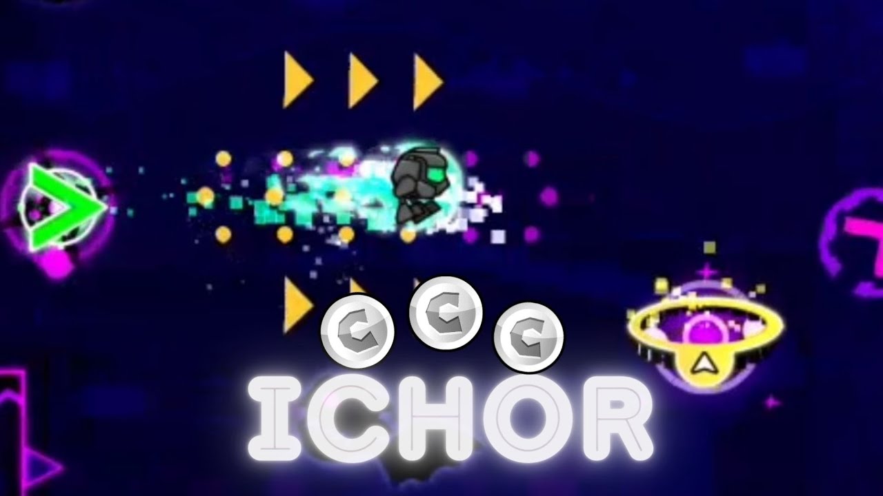 ICHOR (hard) BY DzRAS - 2.1 (Geometry Dash) - YouTube