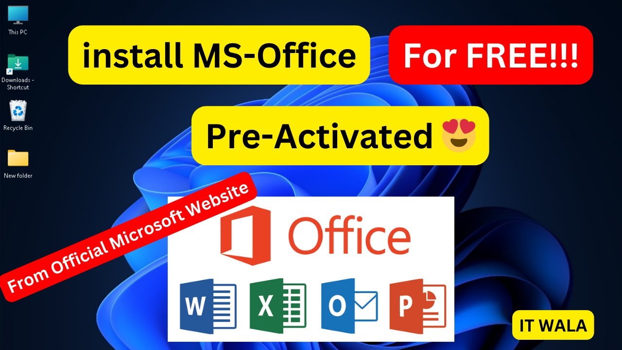 How to Install Microsoft Office on Windows for Free (Official & Pre ...