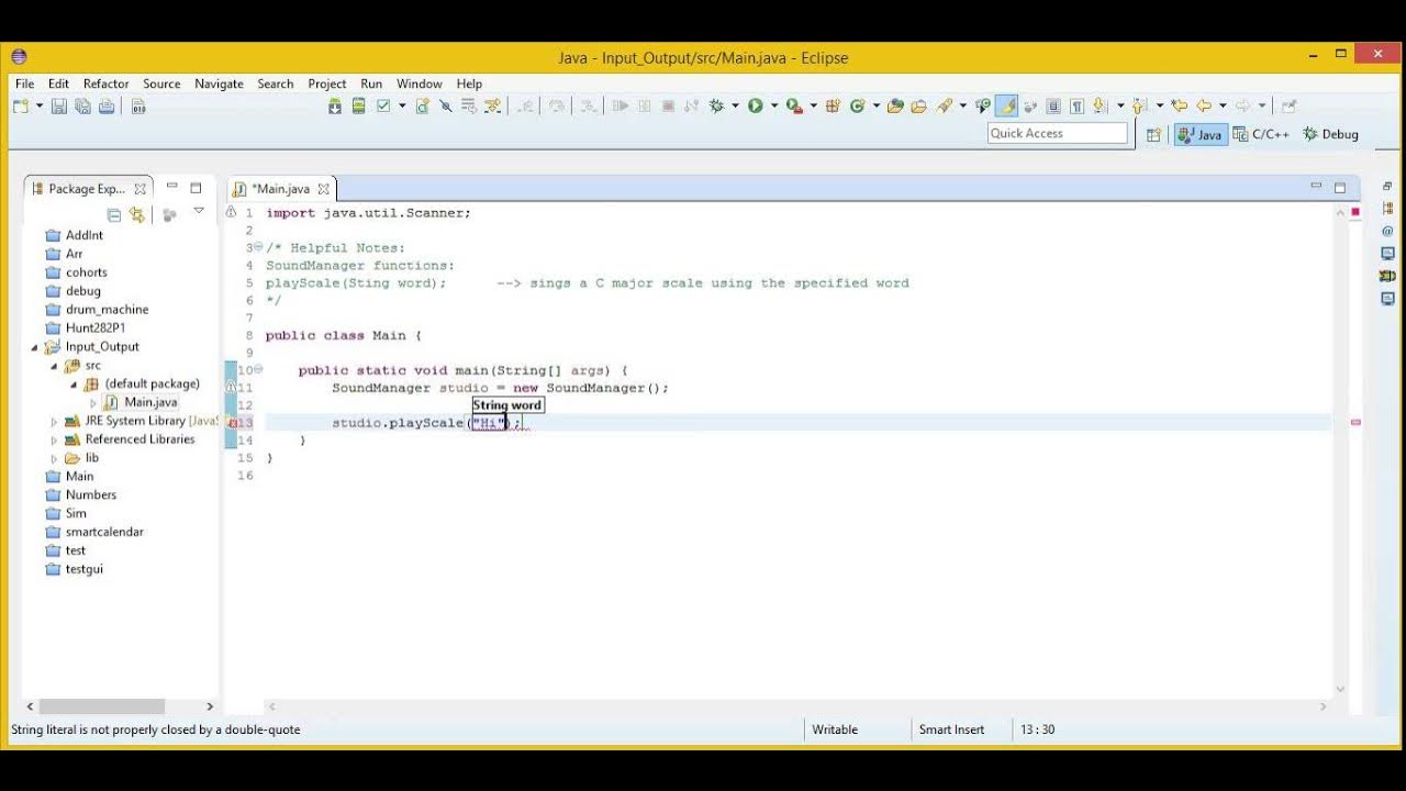 Console Input/Output - Scale of Words - Eclipse - YouTube