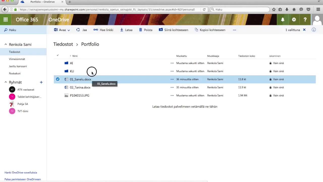 Digitaalinen portfolio - teko-ohje (vanha) - YouTube