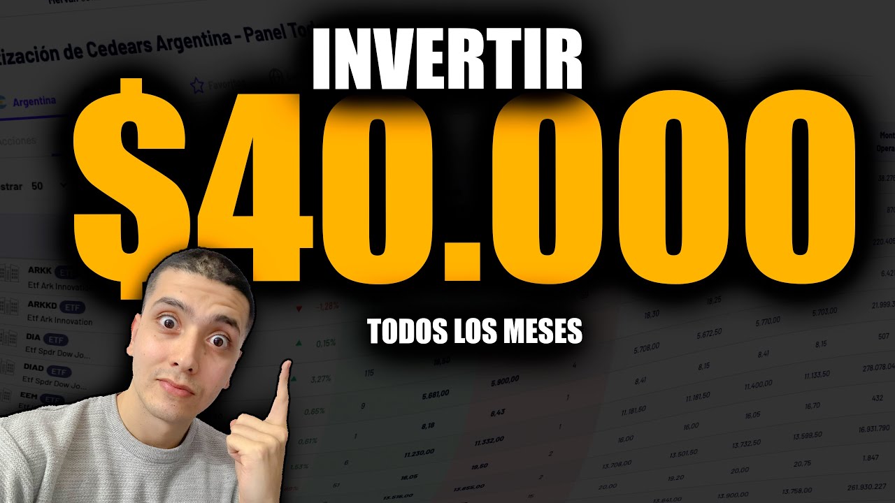 Como INVERTIR $40.000 PESOS todos los MESES 🔥 - YouTube