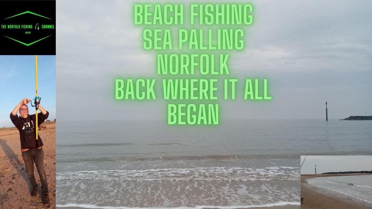 Beach Fishing Sea Palling Norfolk #fishing #fish #bass - YouTube