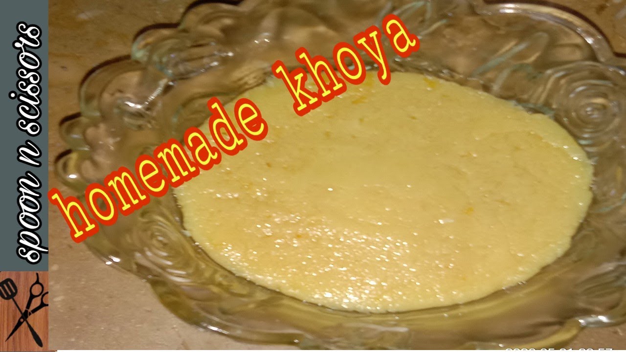 Homemade khoya recipe- how to make khoya from dry milk powder- Instant ...