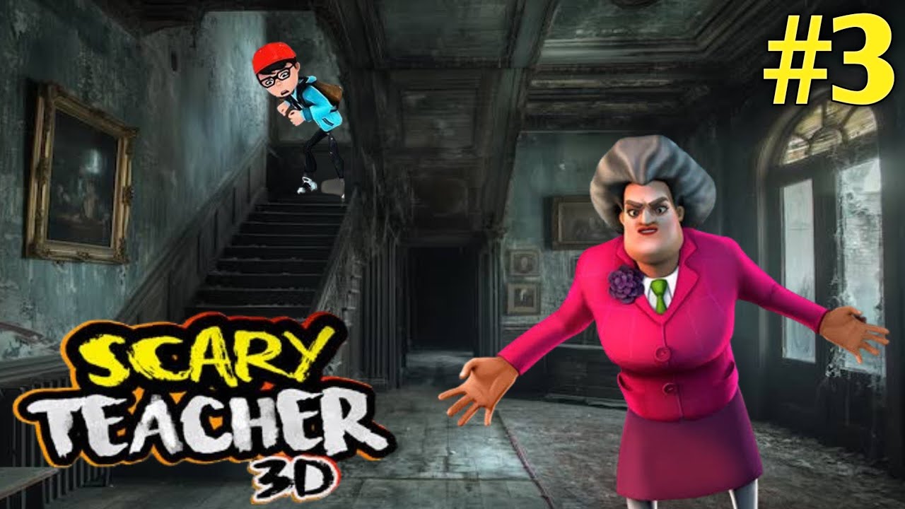 ESCAPING MY TECHER HOUSE BUT TEACHER ARE ANGRY MOOD || SCARY TEACHER 3D ...