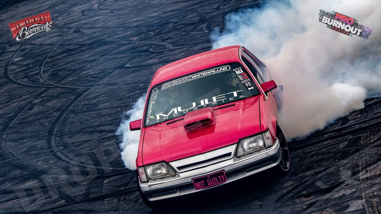 NOT GUILTY AT BINDOON BURNOUTS - YouTube