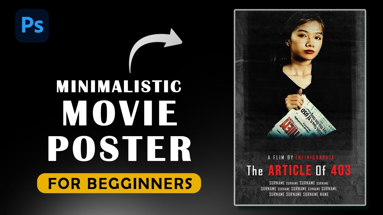 Minimalist Movie Poster Design Photoshop: Step-by-Step Tutorial ...