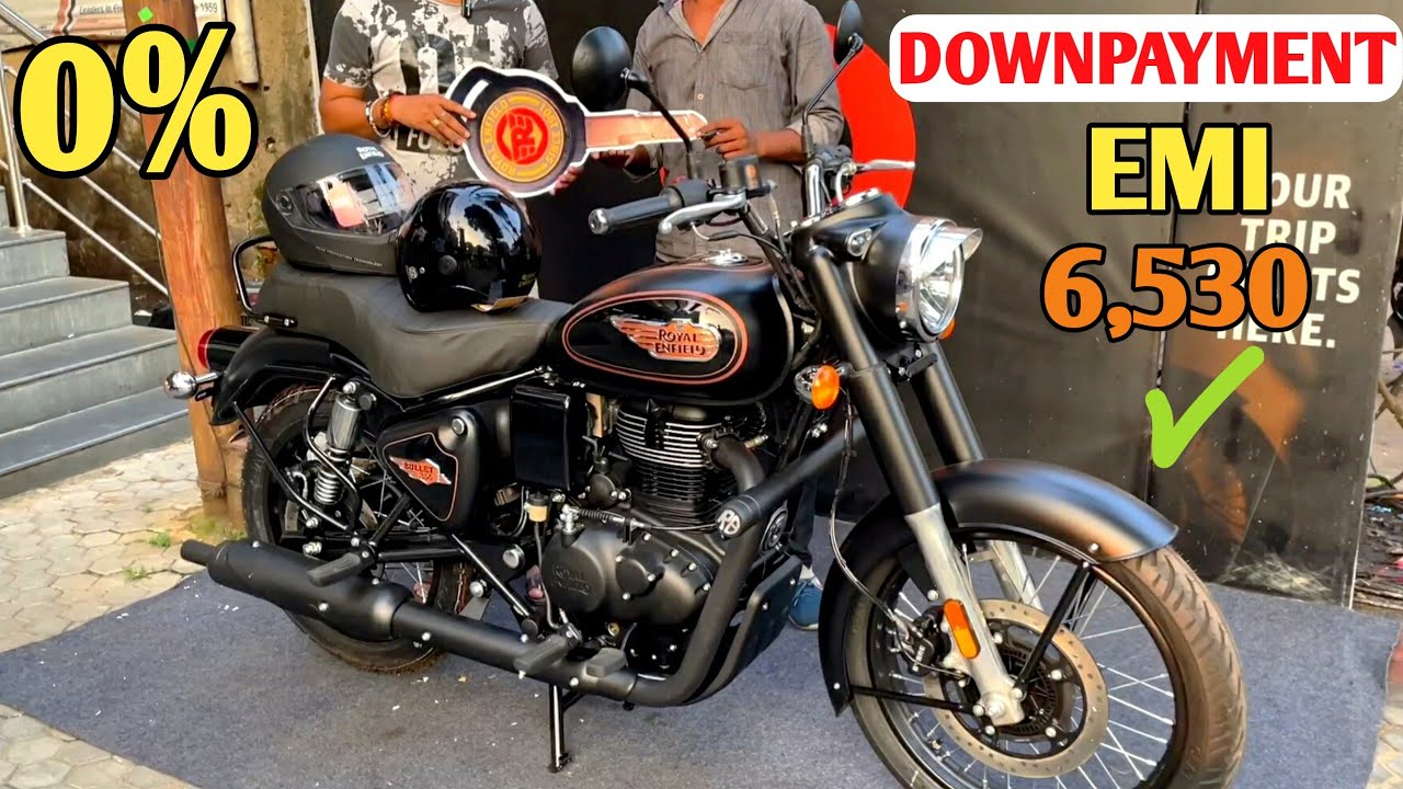 Taking Delivery Of New 2023 RE Bullet 350 BS7 Top Model Finance EMI ...