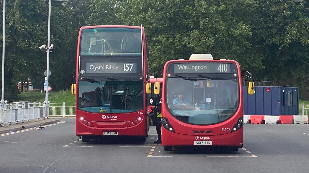 FULL ROUTE VISUAL | Arriva London Route 157 Morden Station To Crystal ...