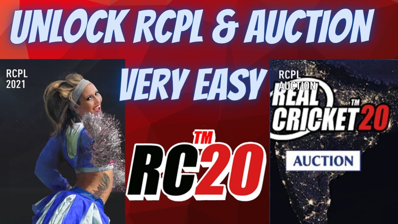 Best Trick For Unlock RCPL & Auction In Real Cricket 20 [ Best Genuine ...