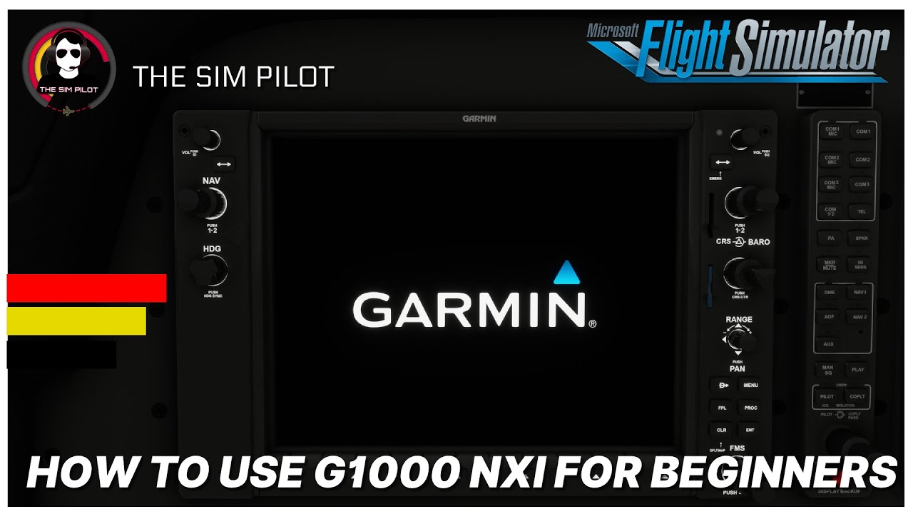 MSFS | Tutorial | How to use G1000NXI for Beginners | Detailed explanation of layout and ...