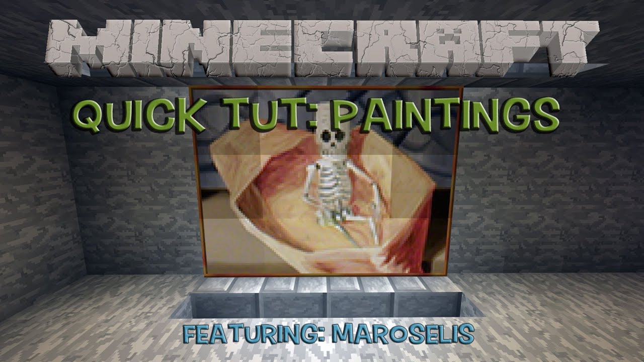 Minecraft Quick Tutorial: Paintings - YouTube